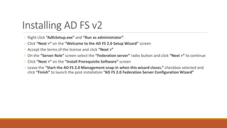 SharePoint 2013 and ADFS | PPTX