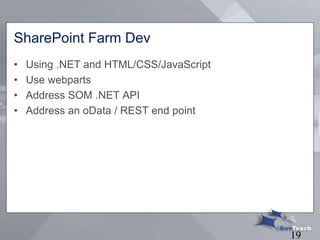 SharePoint 2013 APIs | PPTX
