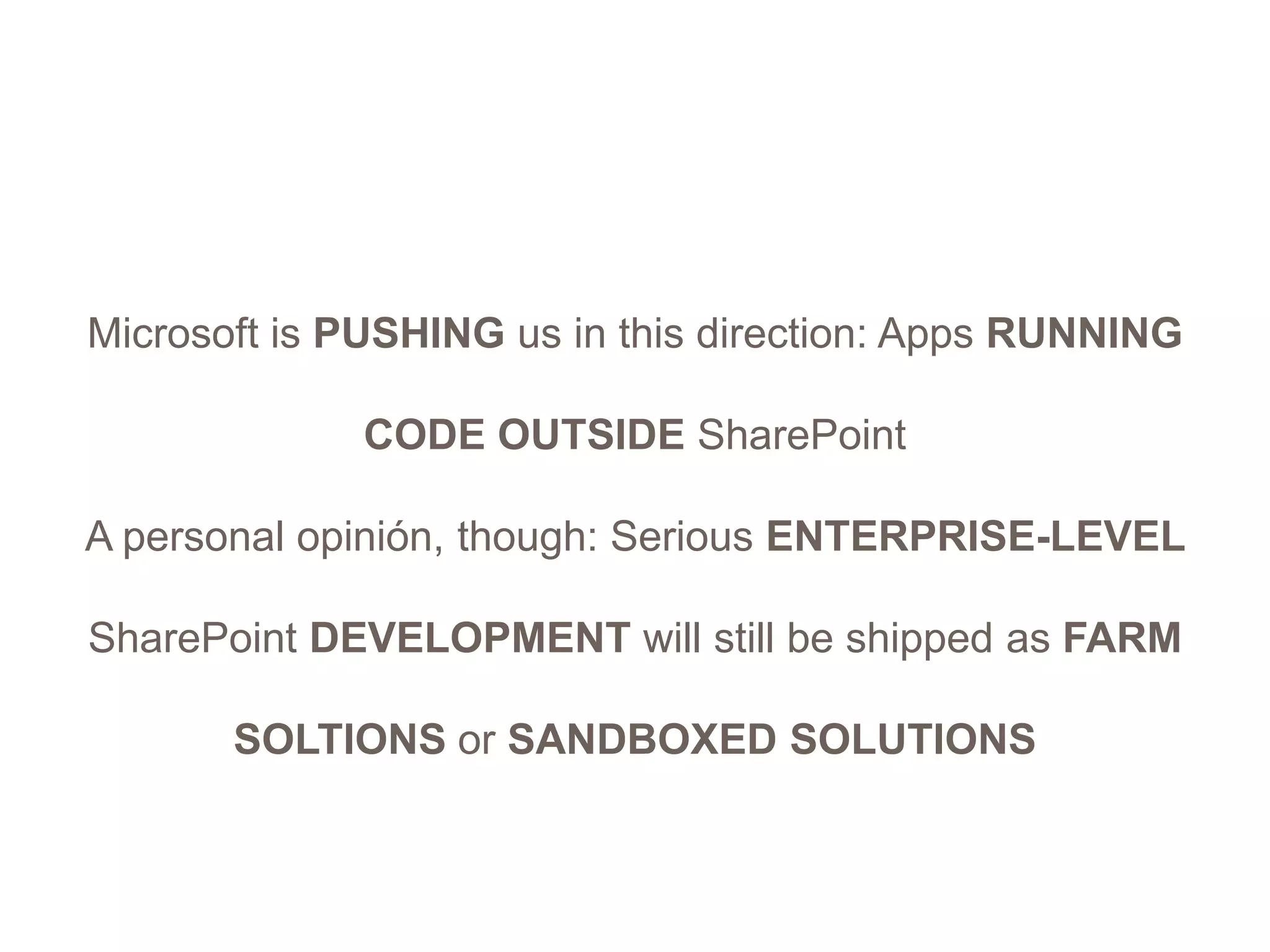 Sharepoint 2013 apps - A very brief introduction | PPTX