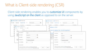SharePoint 2013 Client-Side Rendering (CSR) & JSLink Templates | PPTX