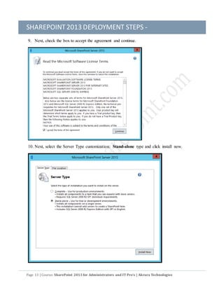 Share point 2013 deployment document | DOCX | Databases | Computer Software and Applications