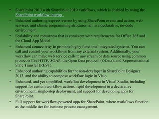 Share point 2013 features Workflow | PPT