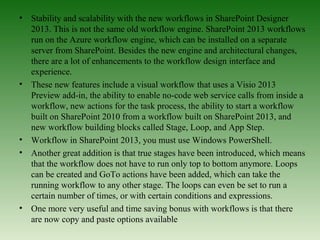Share point 2013 features Workflow | PPT