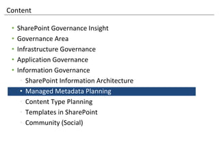SharePoint 2013 governance model | PPT