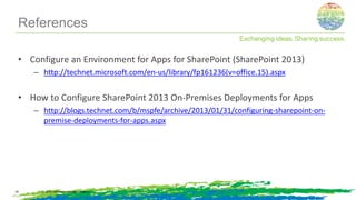 SharePoint 2013 Hosted-Apps (On-Premises) - Infrastructure Setup | PDF ...