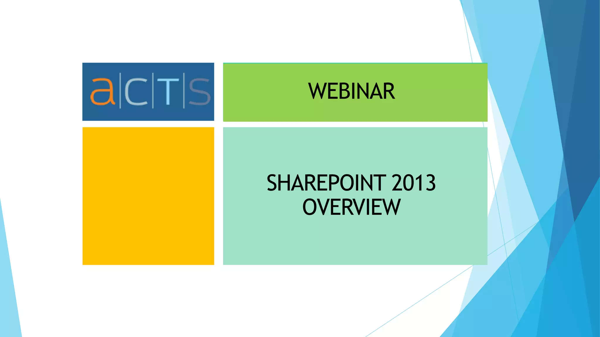 SharePoint 2013 overview | PPTX