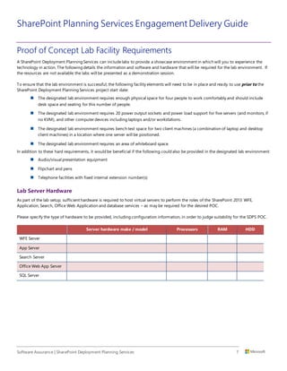 Share point 2013 pre engagement questionnaire (1) | PDF