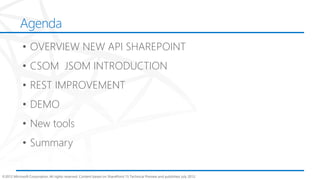 SharePoint 2013 REST and CSOM | PPT