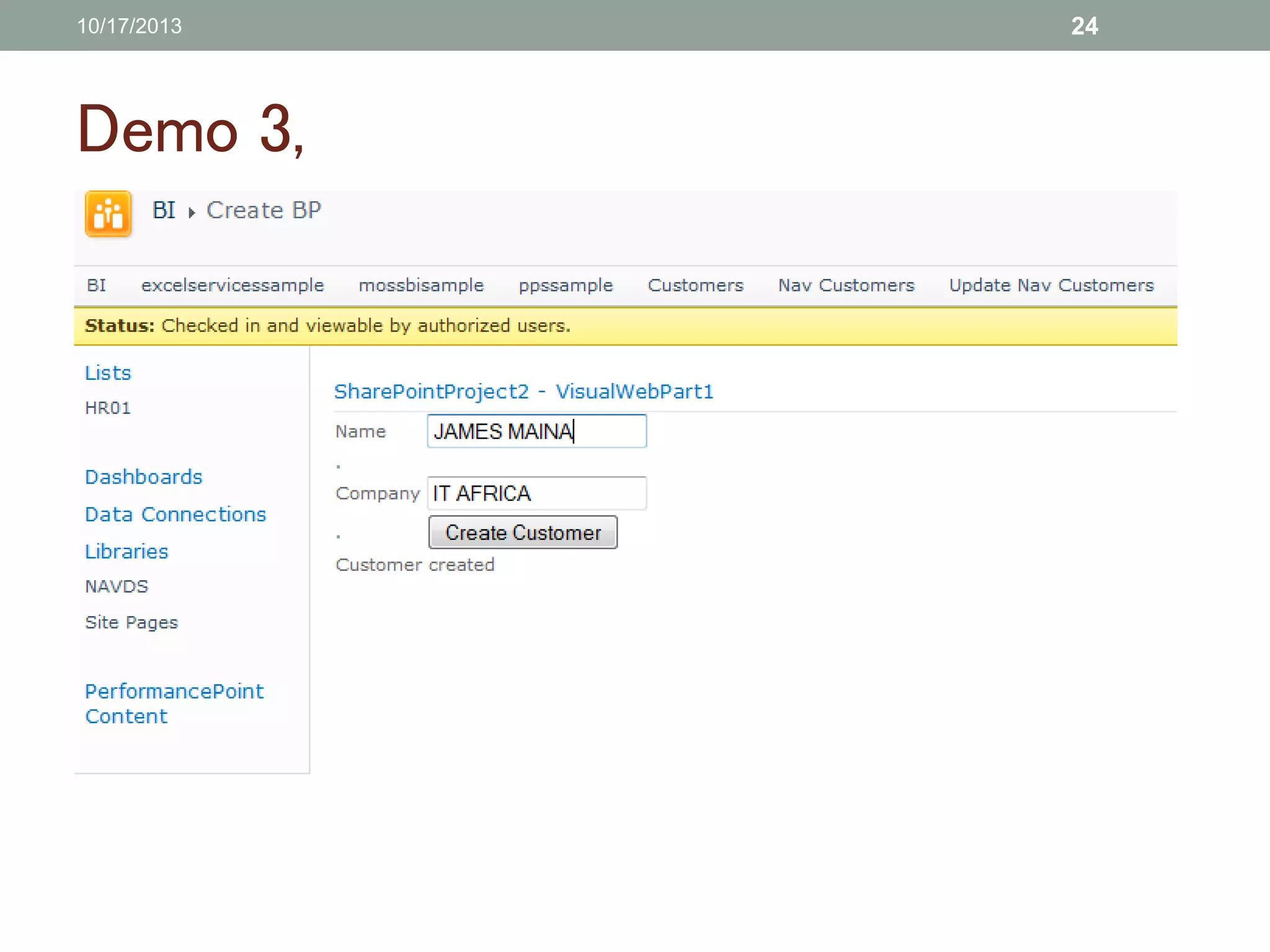 Share point 2013 sartuday, SharePoint & ERP Integrations