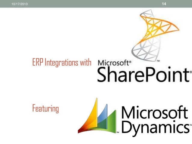Share point 2013 sartuday, SharePoint & ERP Integrations