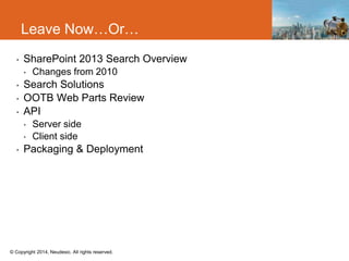 SharePoint 2013 Search and Creating Dynamic Content Management Solutions | PPT