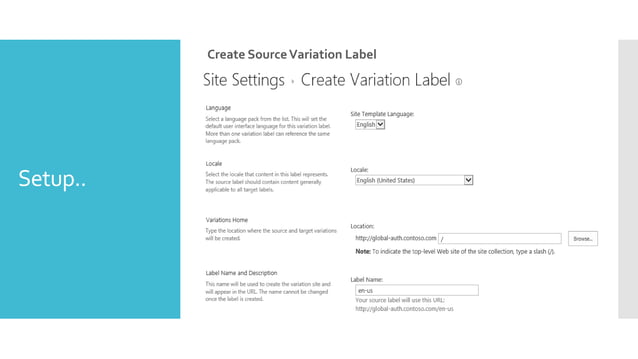 SharePoint 2013 variations feature | PPT