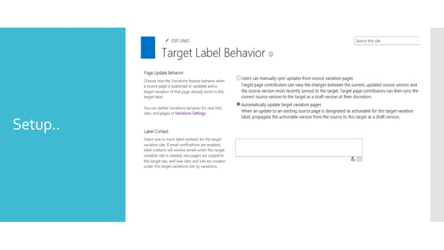 SharePoint 2013 variations feature | PPT