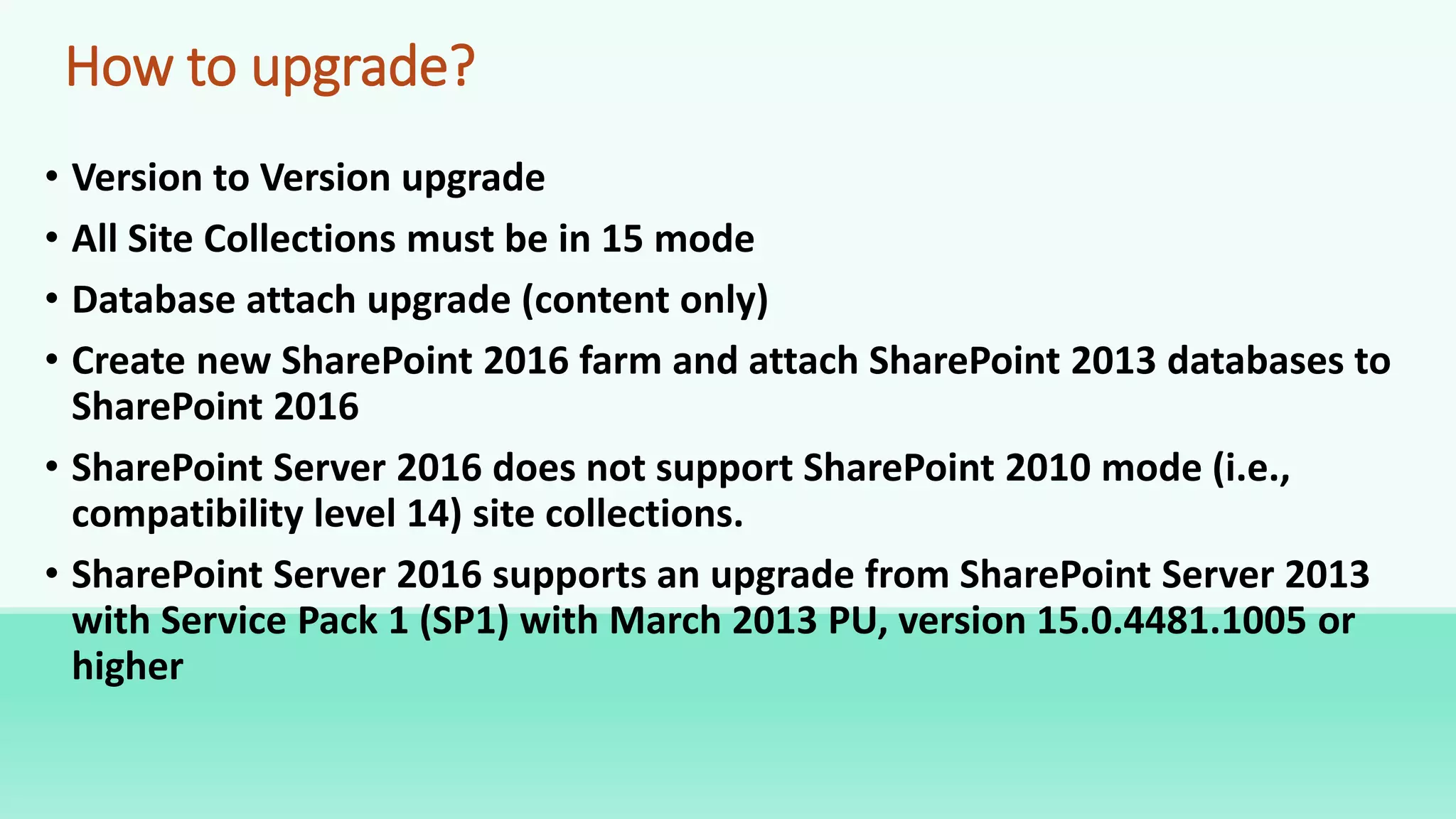 SharePoint 2016 Overview | PPTX
