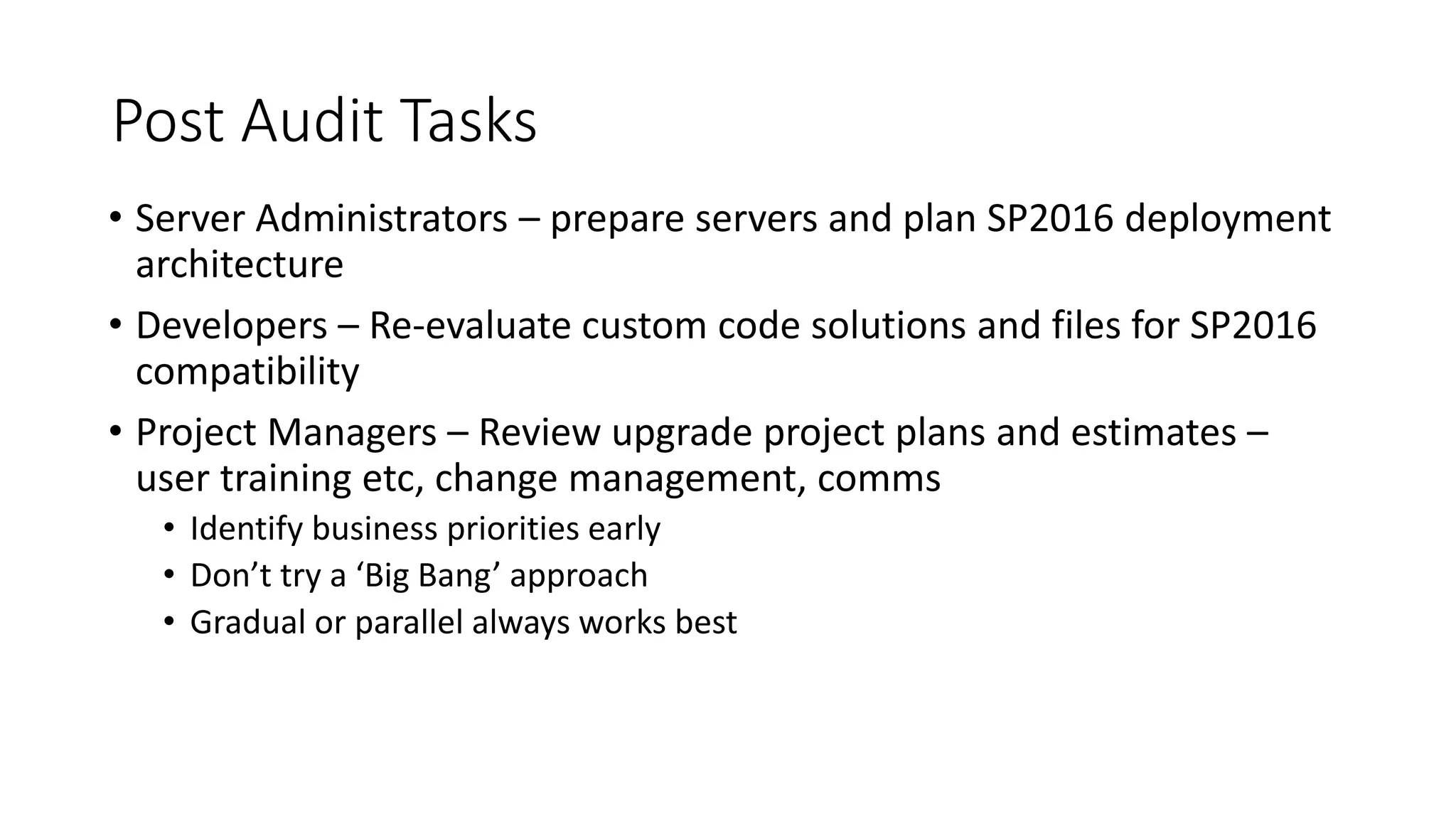 SharePoint 2016 Upgrade Planning | PPT