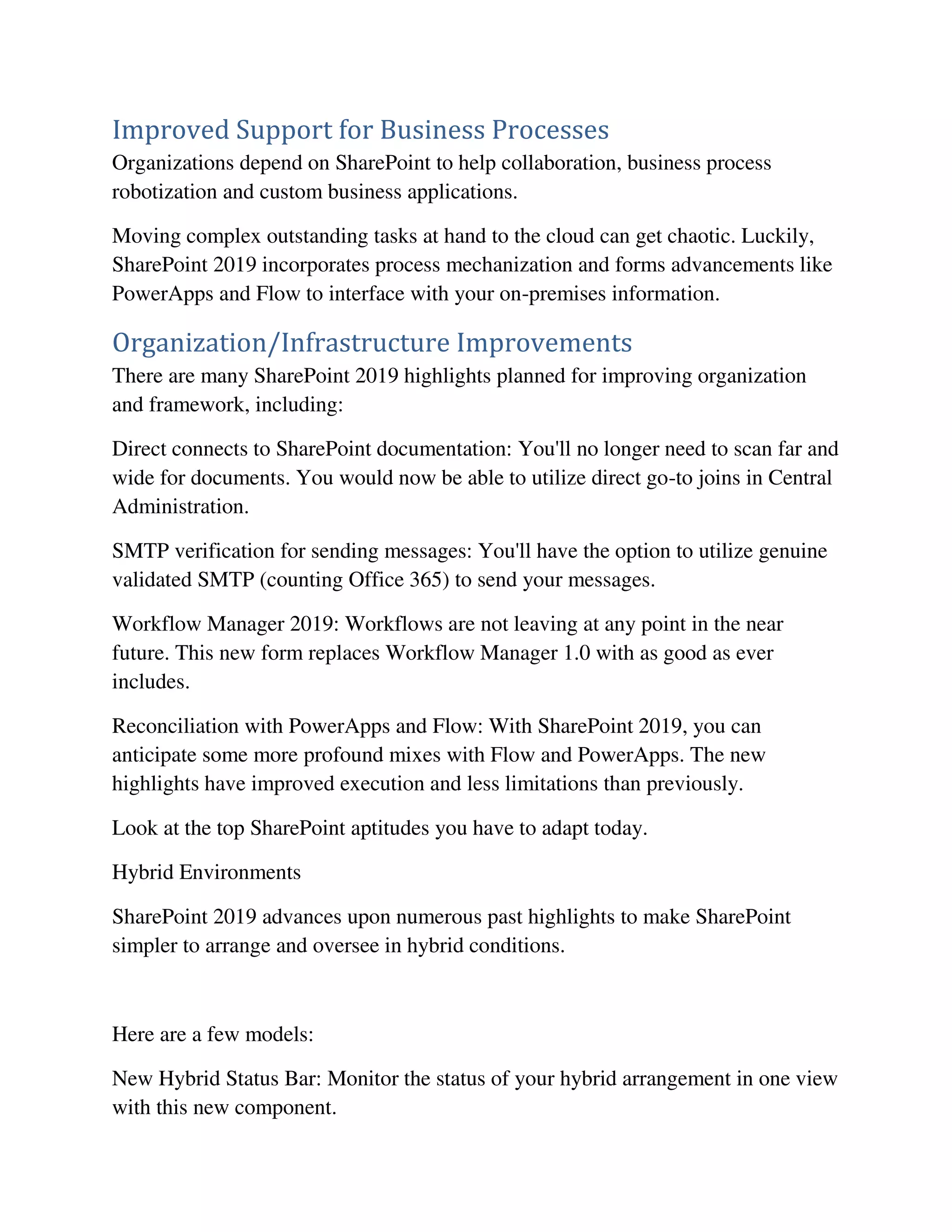 SharePoint 2019 features Veelead | PDF | Free Download