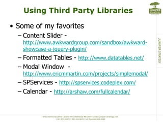 SPTechCon - Share point and jquery essentials | PPTX