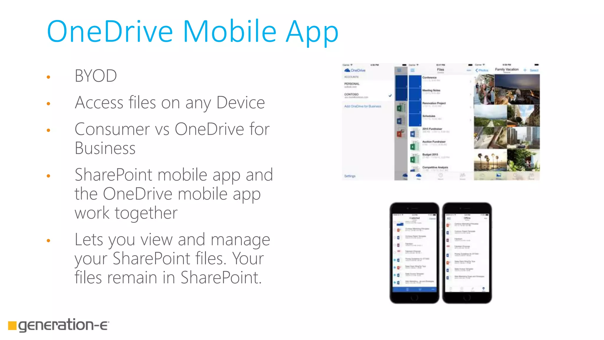 SharePoint and OneDrive for Business in Education | PPTX | Operating Systems | Computer Software ...