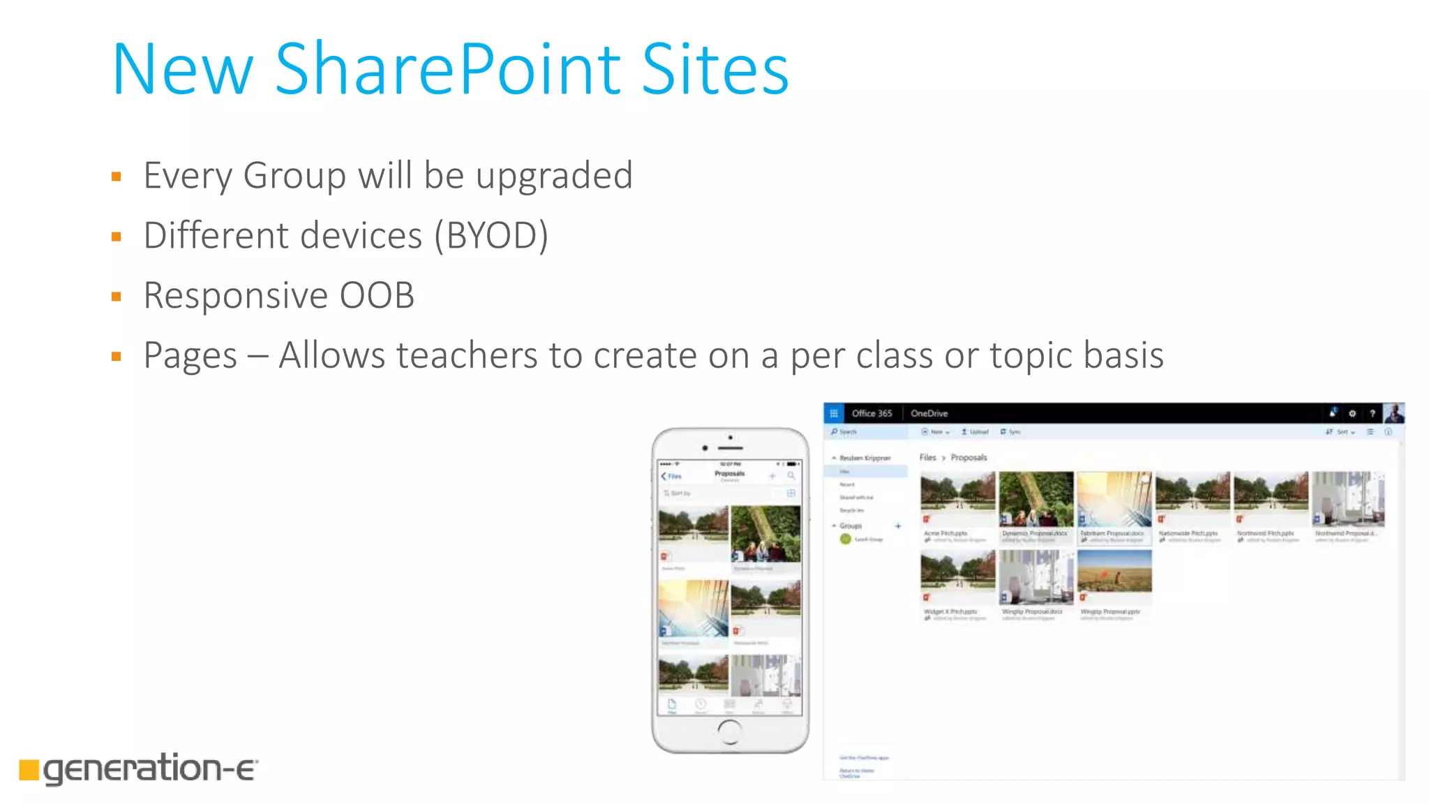 SharePoint and OneDrive for Business in Education | PPTX | Operating Systems | Computer Software ...