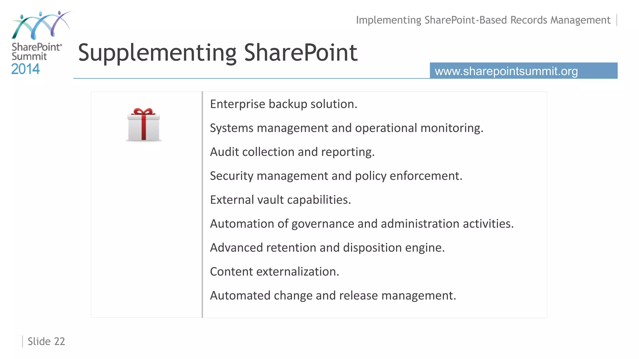 SharePoint as a Records Management System | PDF