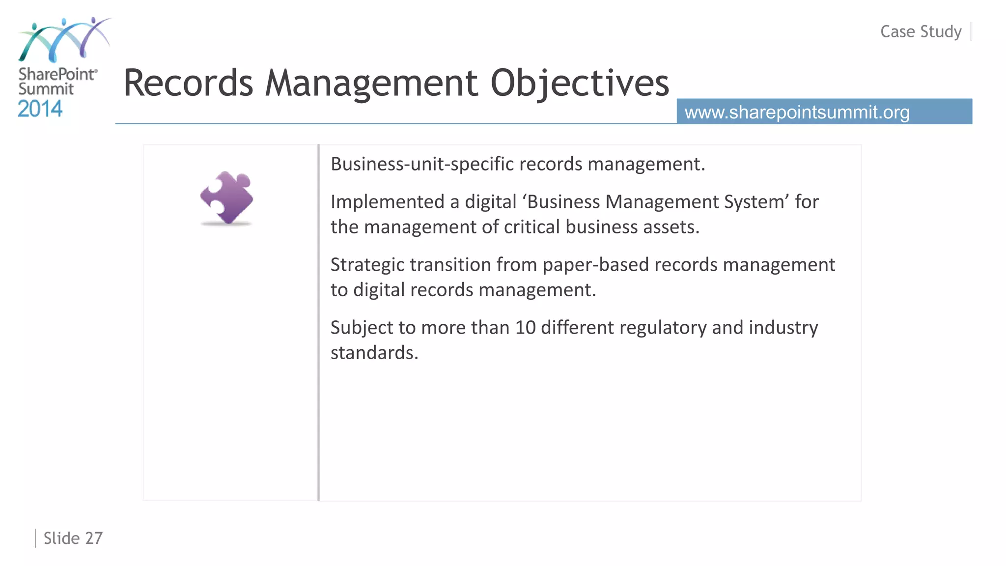 SharePoint as a Records Management System | PDF