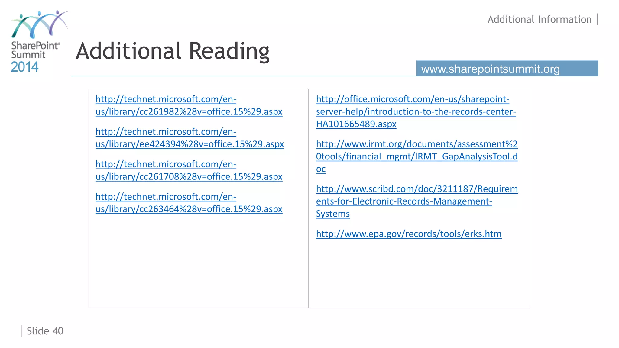 SharePoint as a Records Management System | PDF