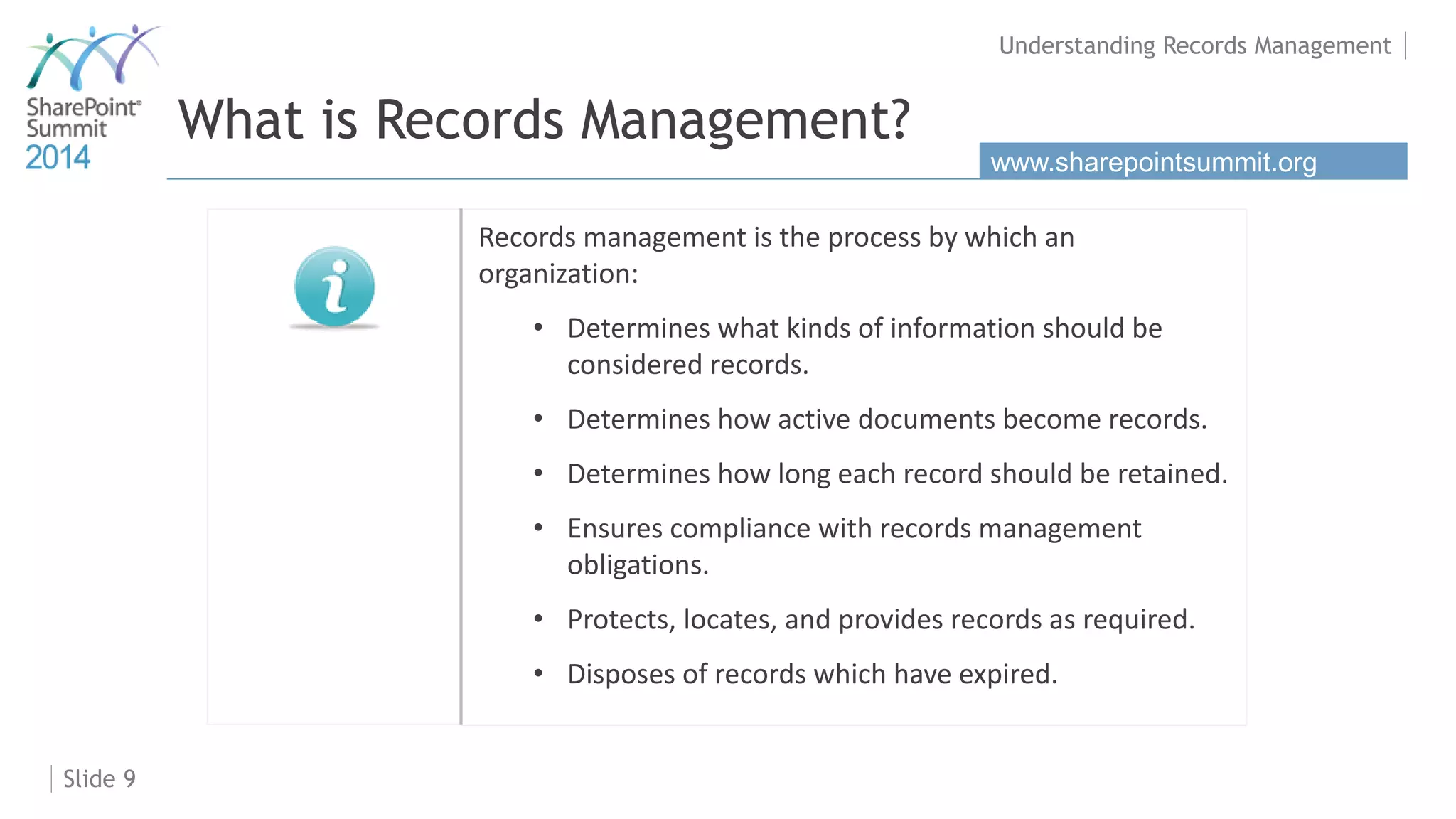 SharePoint as a Records Management System | PDF