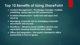 SharePoint Benefits | PPTX