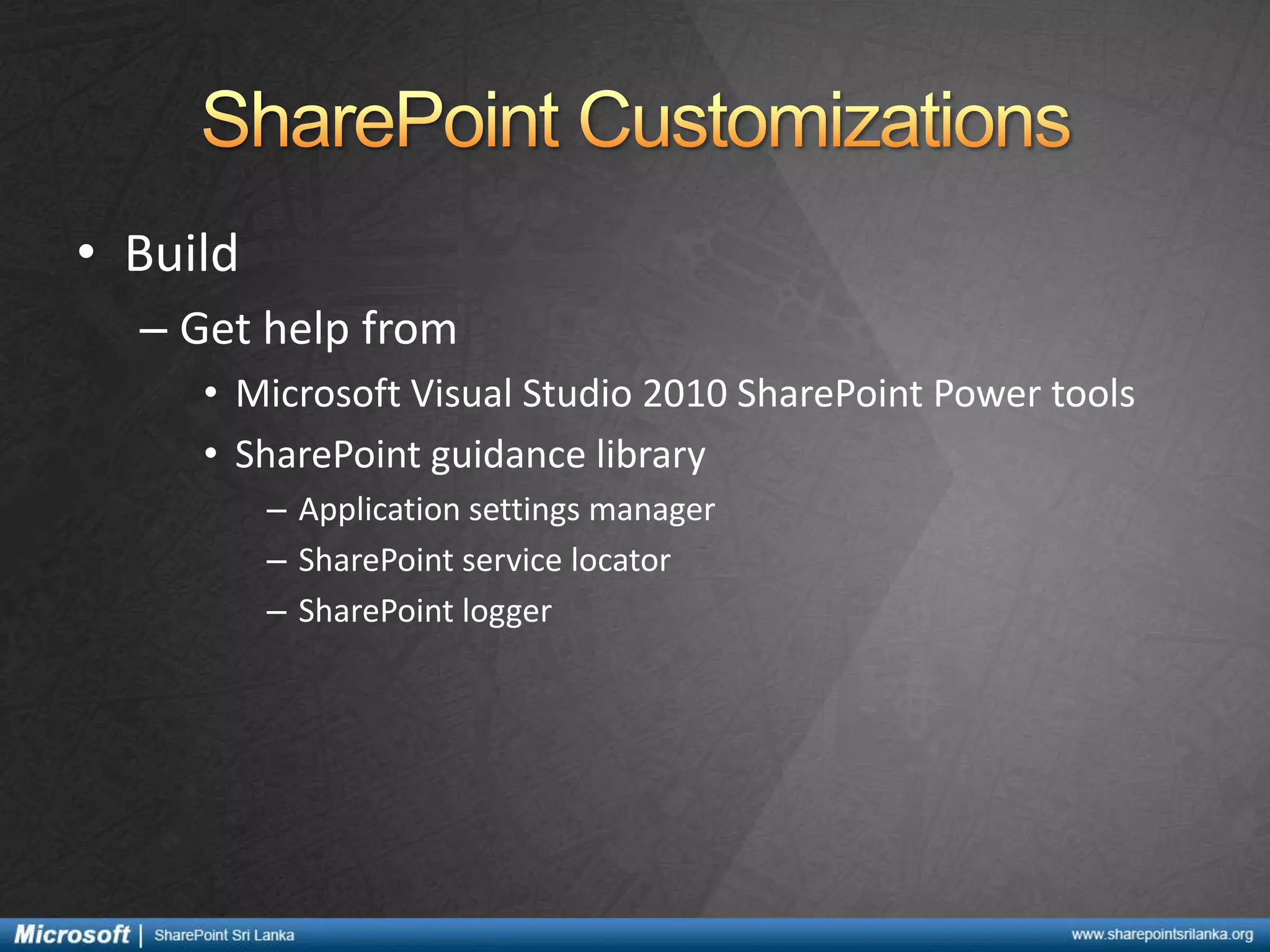 SharePoint best practices | PPT