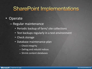 SharePoint best practices | PPT