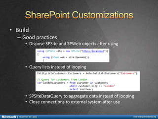 SharePoint best practices | PPT