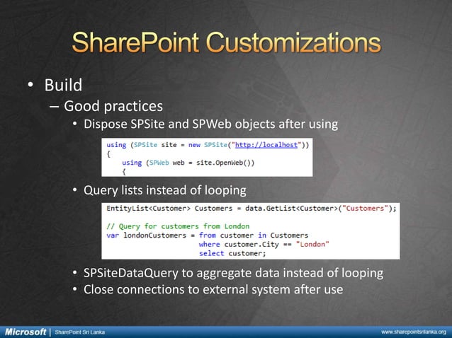 SharePoint best practices | PPT