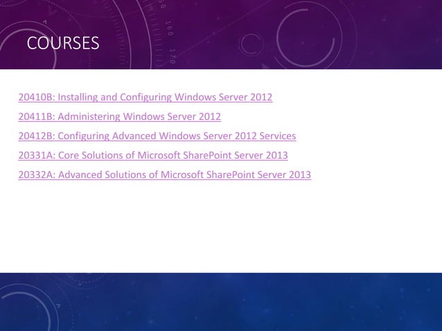 Sharepoint certification 2013 | PPT