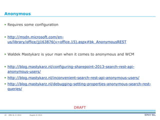 Share point – client search api’s | PPT