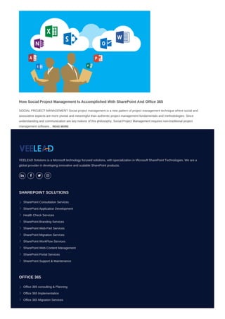 SharePoint consulting | SharePoint Partner | SharePoint Demo | PDF | Computer Software and ...