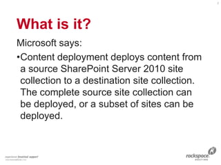 Share point content deploymet presentation Chicago | PPTX