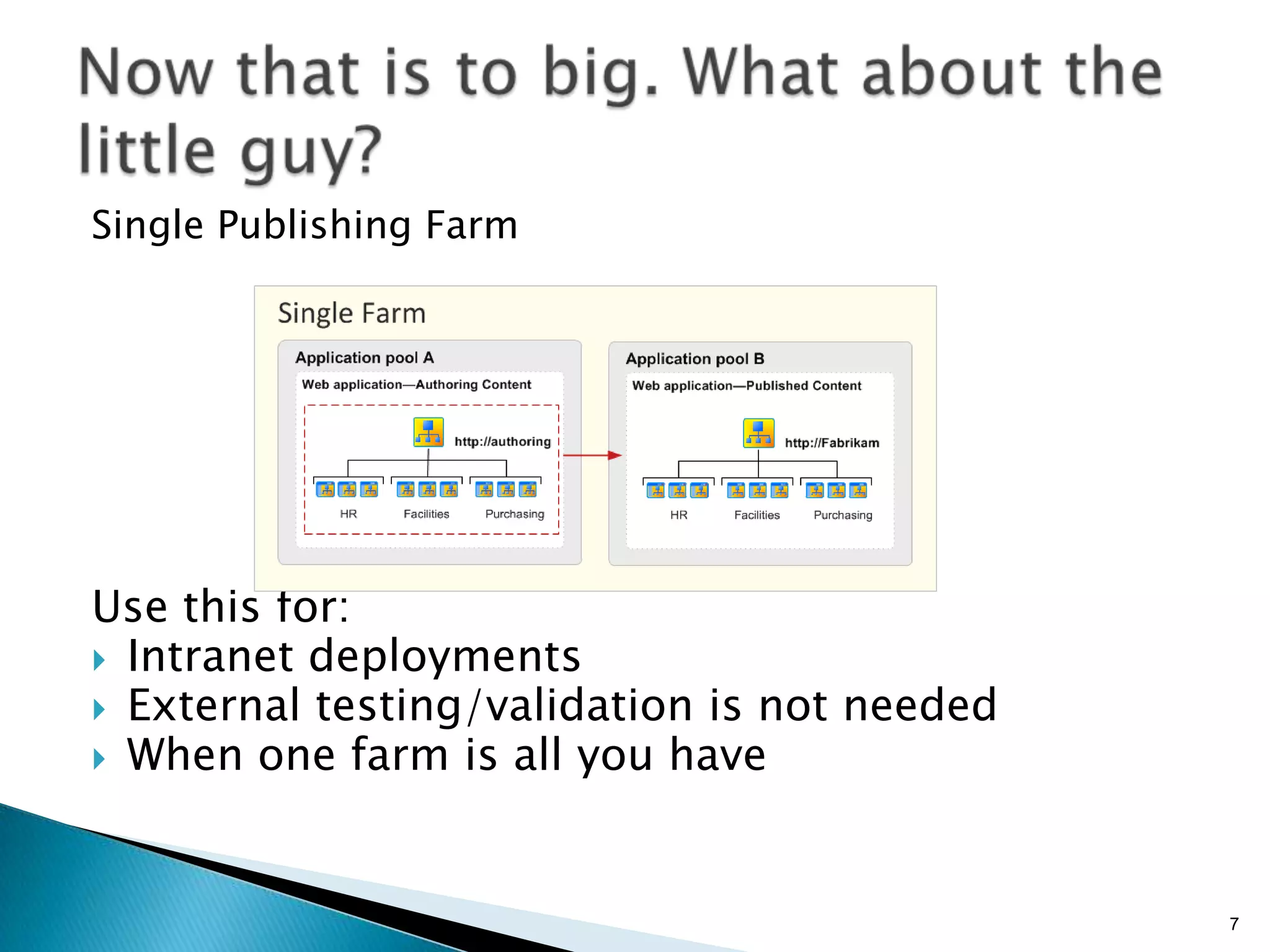 SharePoint content deployment presentation | PPTX