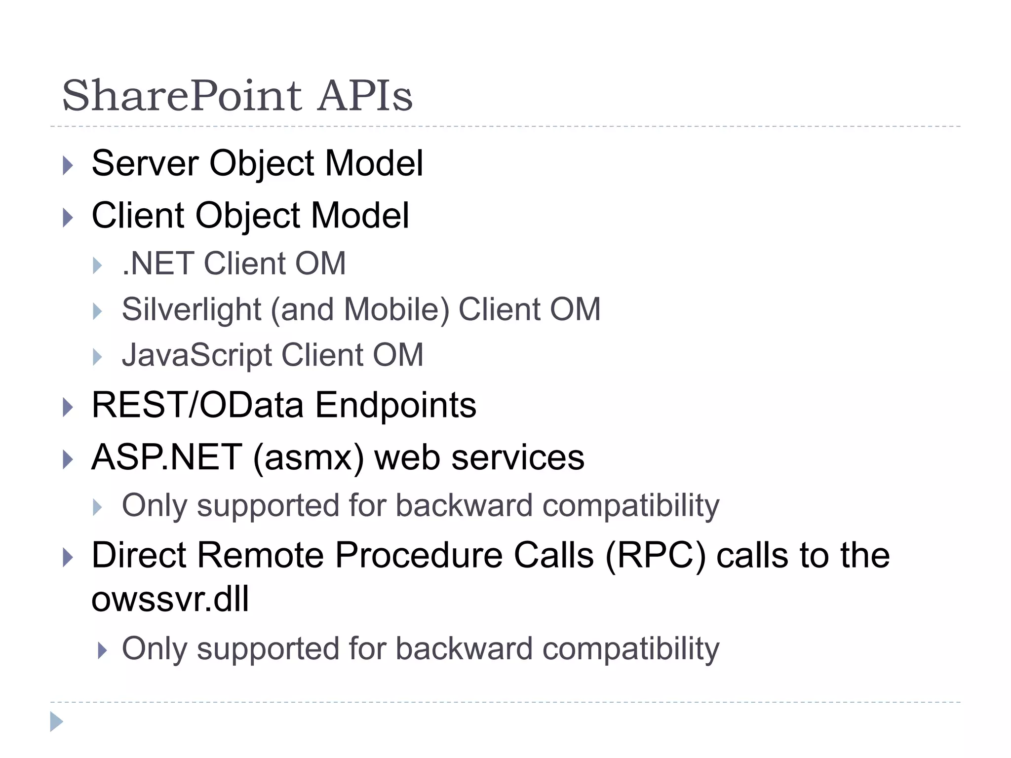 Sharepoint Client Object Model Csom Ppt
