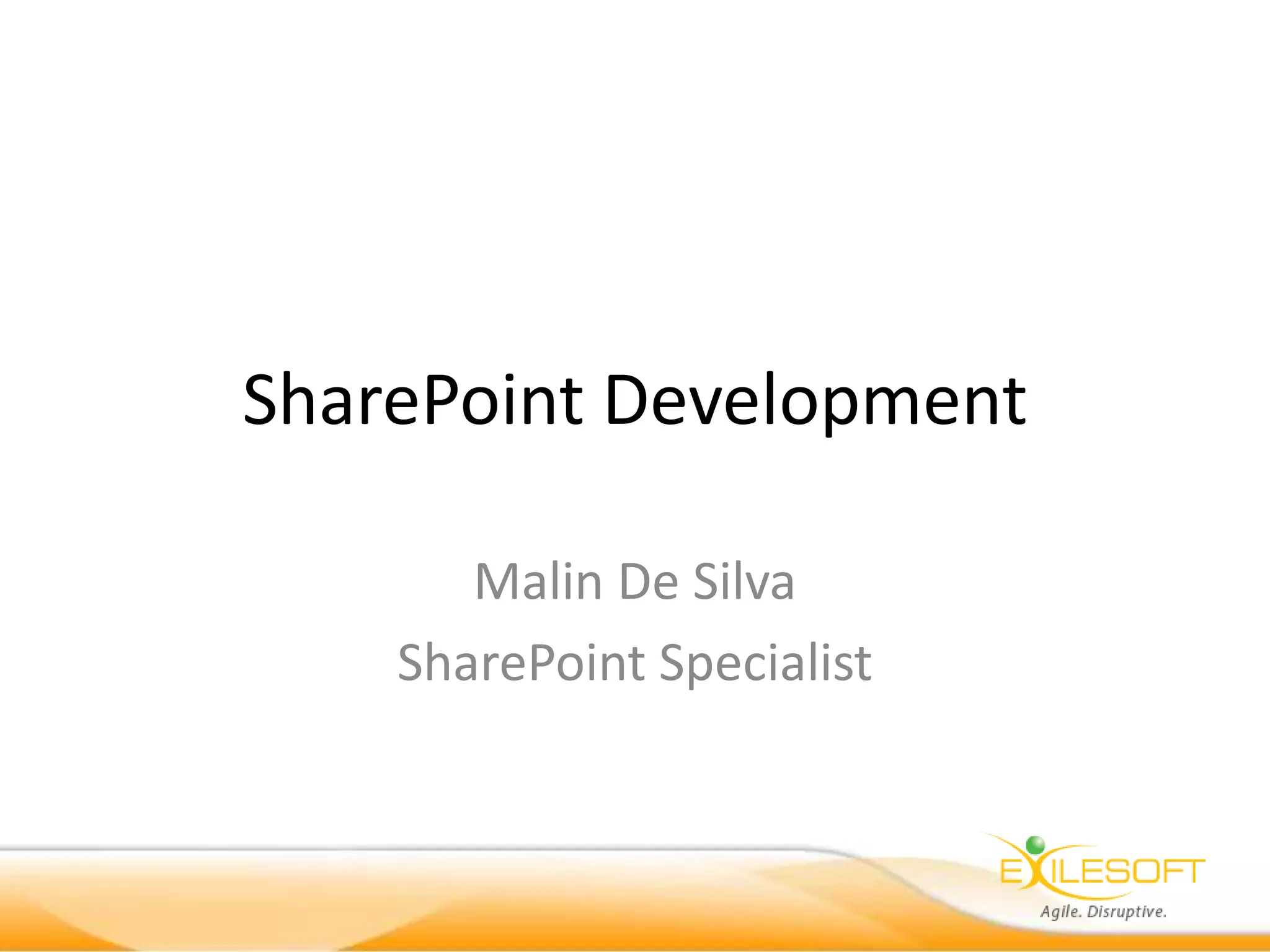 SharePoint Development | PPT
