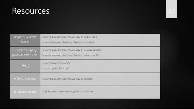 PnP reusable controls, property pane controls and PnPJS library PnP reusable controls, property pane controls and PnPJS library
