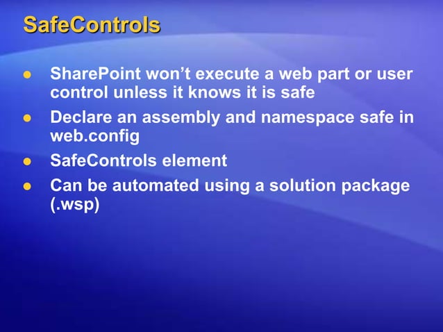 SharePoint Development For Asp Net Developers | PPT