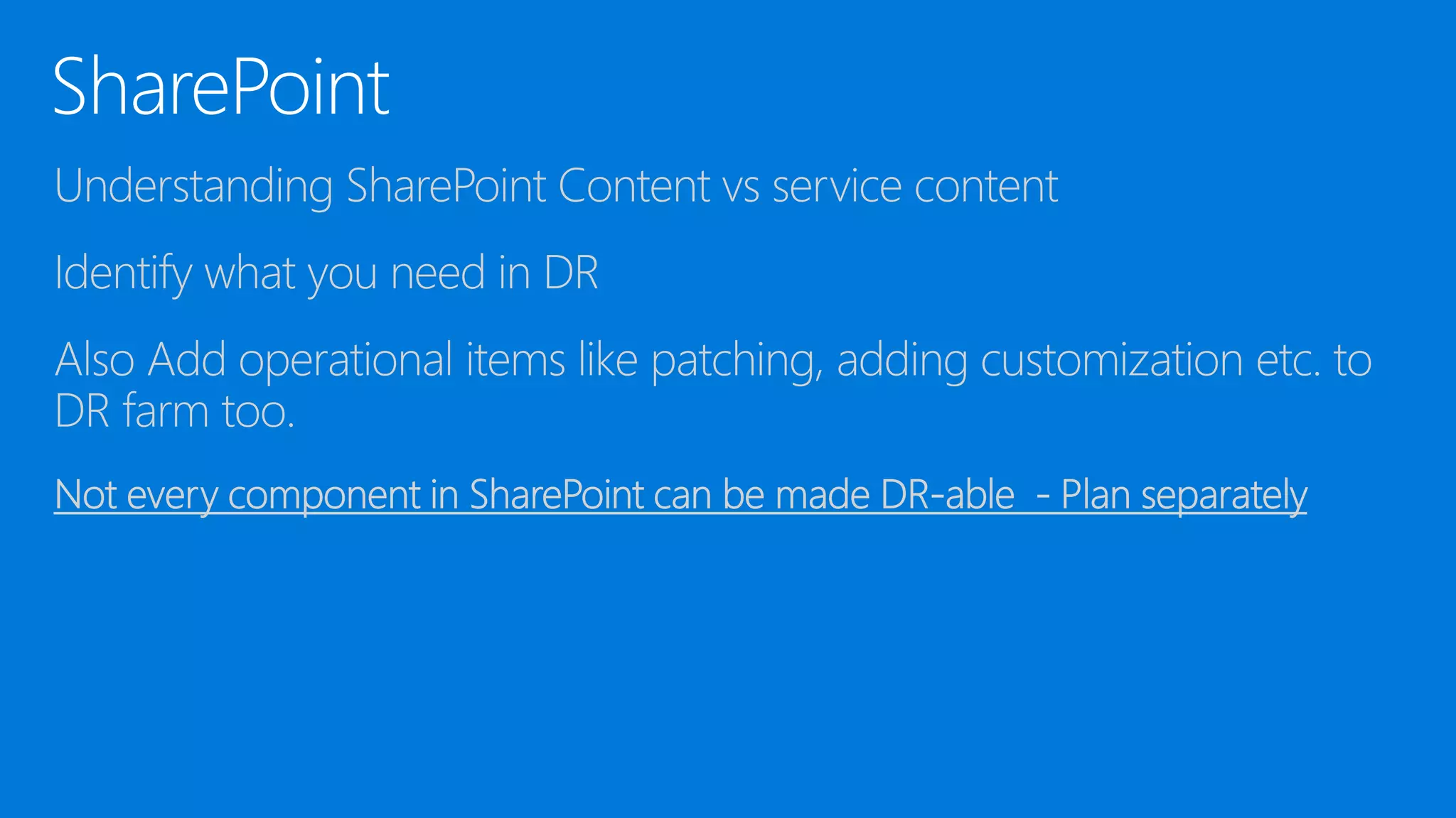SharePoint Disaster Recovery in Microsoft Azure | PPTX
