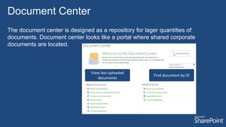 SharePoint 2013 Document Management Features | PPTX