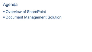SharePoint 2013 Document Management Features | PPTX