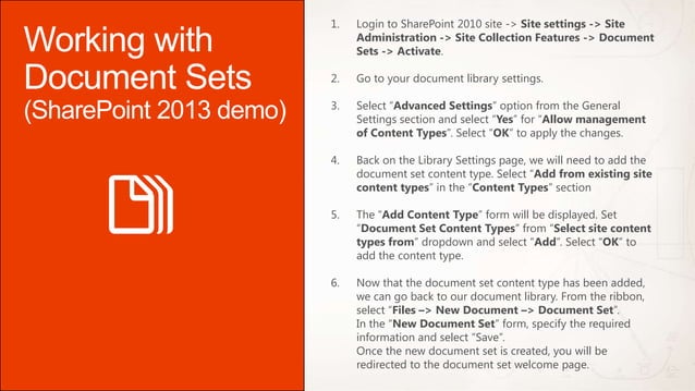 SharePoint Document Sets | PPT