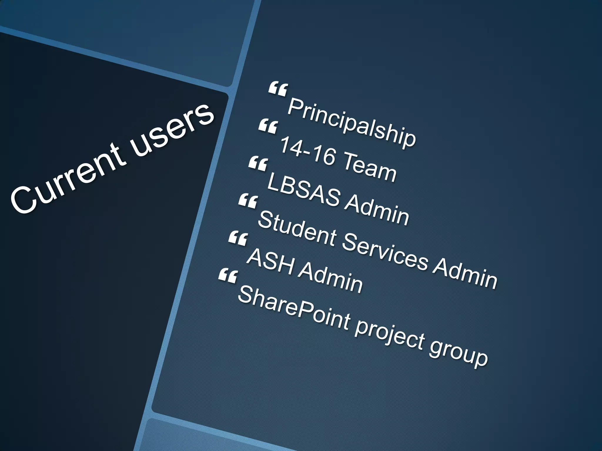Share point end user training | PPTX