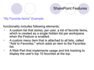 Share point features - Dipali Shiledar | PPT