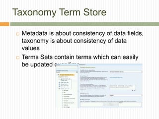 SharePoint Fest - Document Management with Content Types, Taxonomy and ...