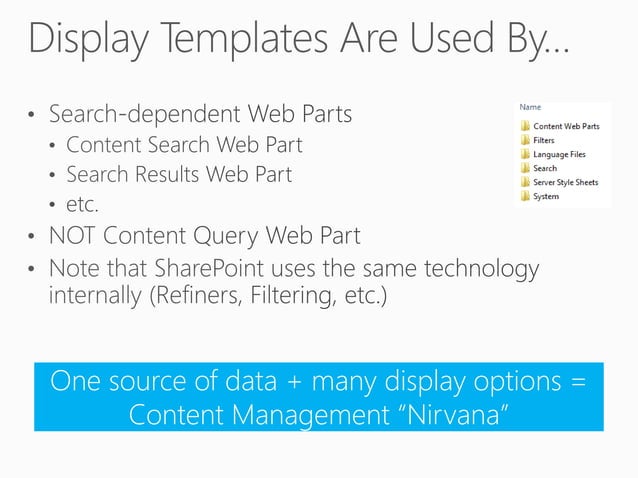 SharePointFest Chicago 2014 - PWR105 - Anatomy of a Display Template | PPT