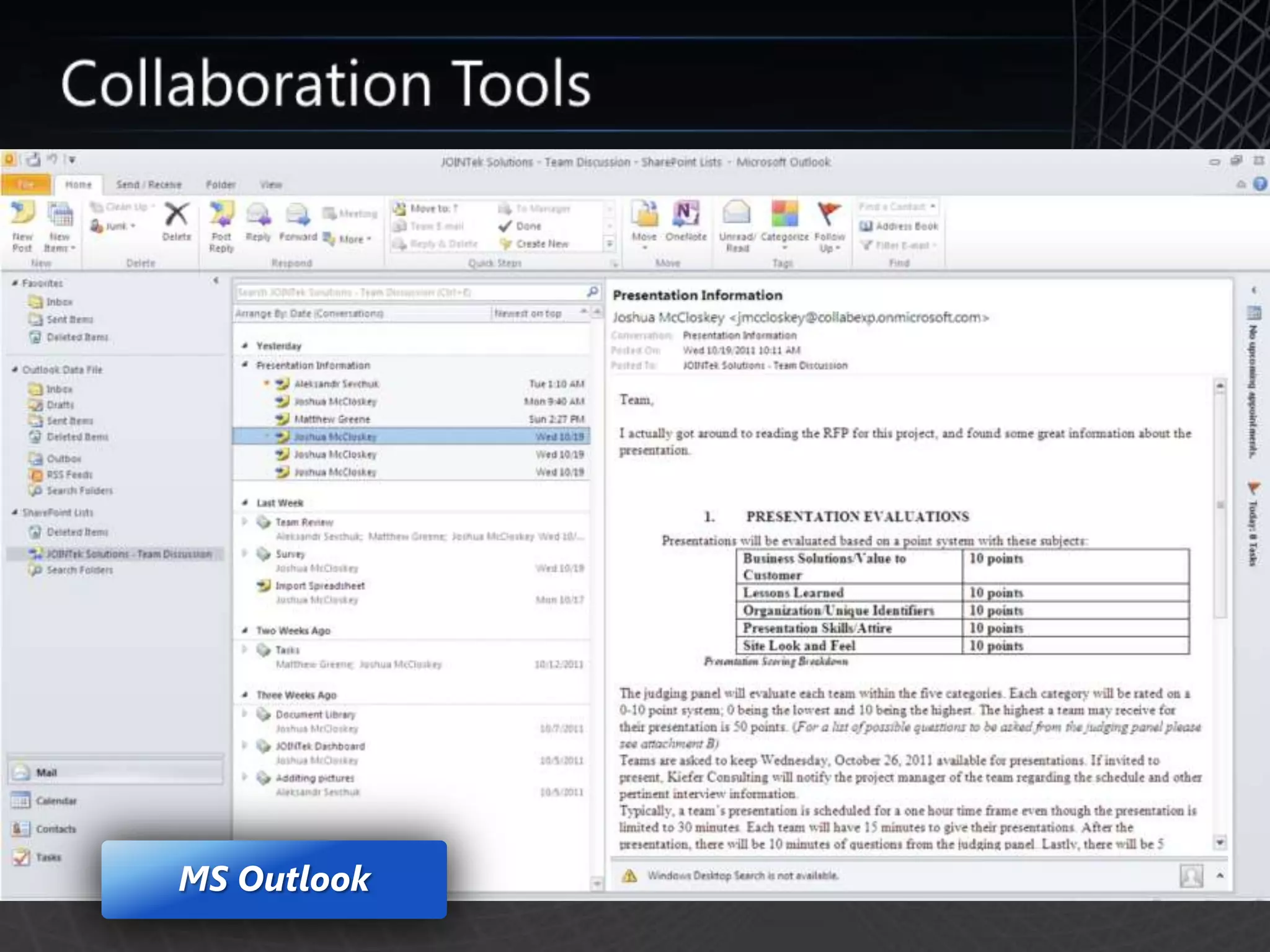 A SharePoint Solution | PPTX | Databases | Computer Software and Applications